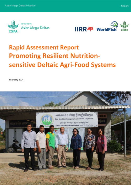 Rapid Assessment Report: Promoting Resilient Nutrition-sensitive ...